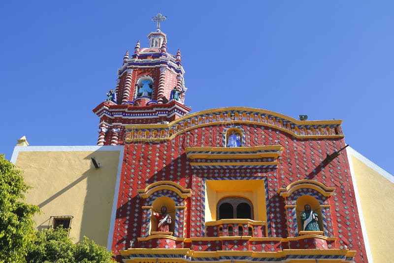 Tempel Van Santa Maria-tonantzintla III Stock Afbeelding - Image of ...