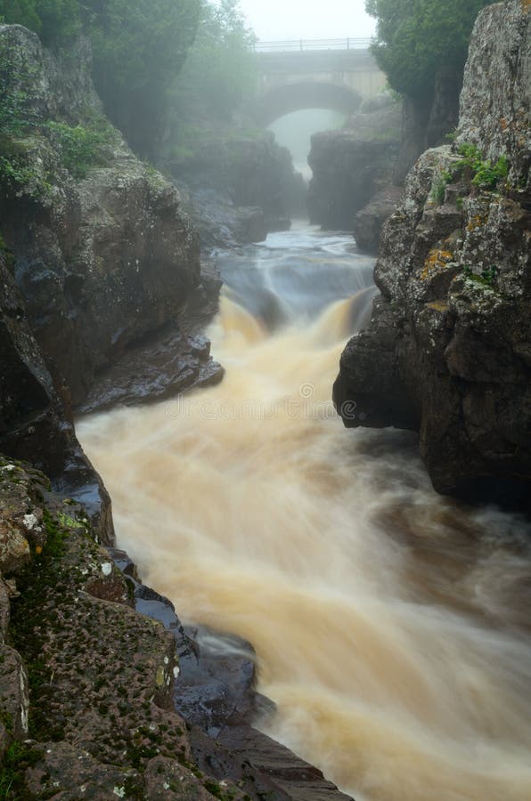 Devil s Kettle Waterfall stock photo. Image of foliage - 32496738