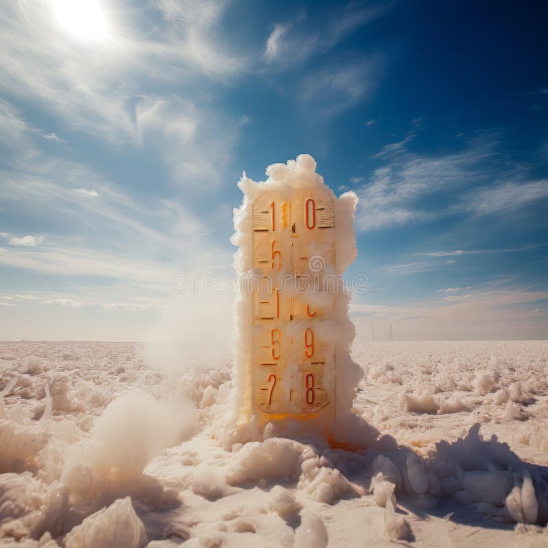 Temperature Absolute Zero stock illustration. Illustration of mountain ...