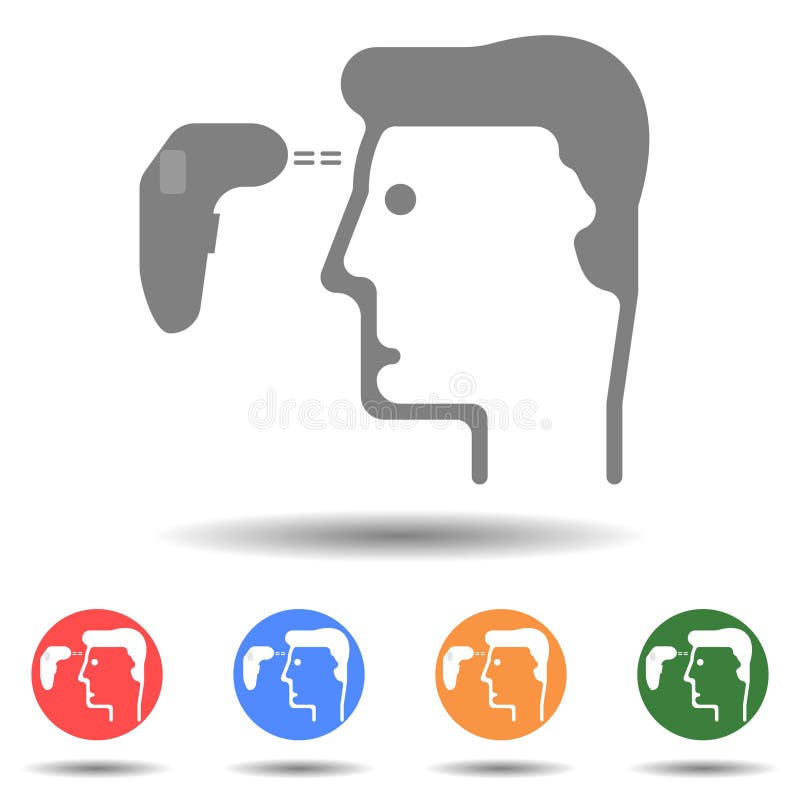 Temperature Check Control Sign Vector with Isolated Background Stock ...