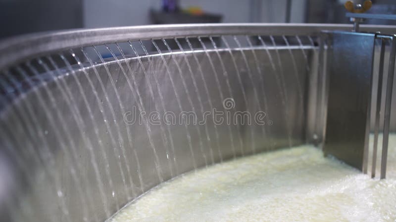 Temperature during Cheese Production Process, Put Hot Water and ...