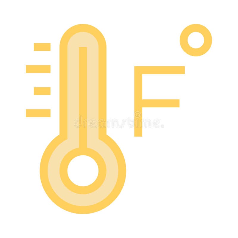 Temperature Color Line Icon Stock Illustration - Illustration of color ...