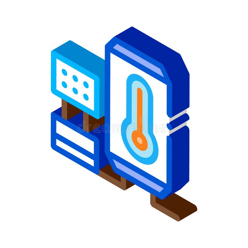 Temperature Control Device Icon Vector Outline Illustration Stock ...