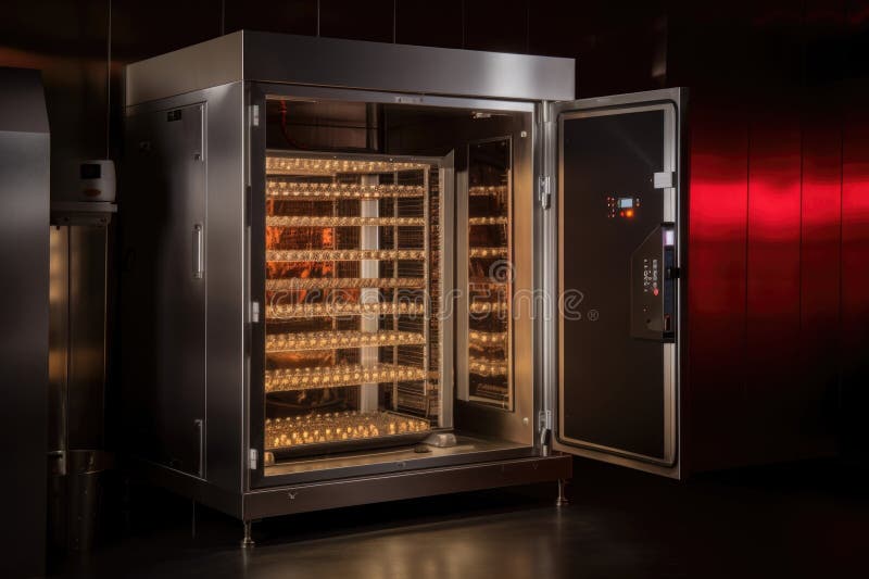 Temperature-controlled Holding Cabinet with Intricate Lighting Design ...