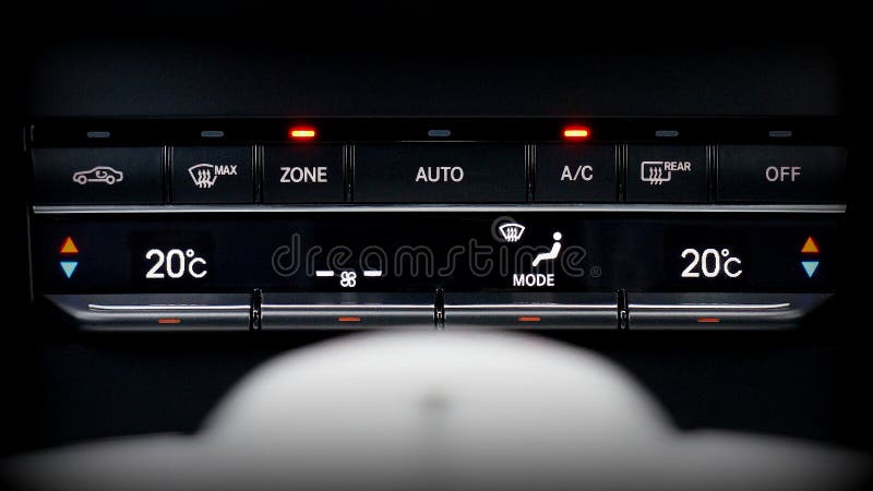 Temperature Controls in Automobile Stock Photo - Image of auto ...