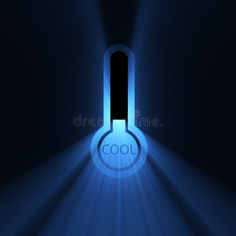 Temperature Cool Chilly Sign Flare Stock Illustration - Illustration of ...