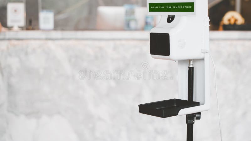 Temperature Digital Scan Machine with Please Take Your Temperature Word ...