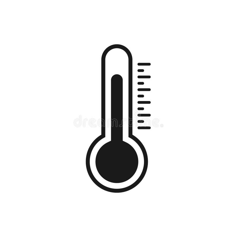 Temperature Flat Vector Icon Symbol Stock Illustration - Illustration ...