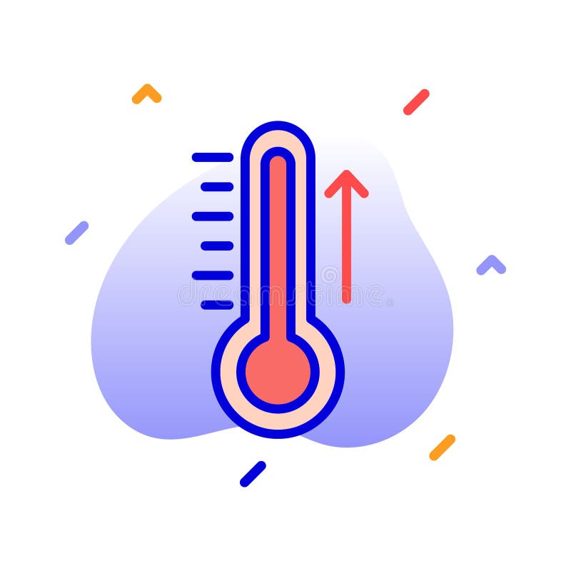 Temperature Icon Vector Isolated on White Background, Temperature Sign ...
