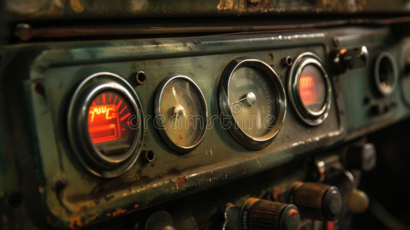 The Temperature Gauge on the Control Panel Shows that the Heater is Set ...