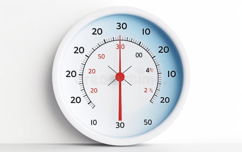 Temperature and Humidity Clock Isolated on Transparent Background ...