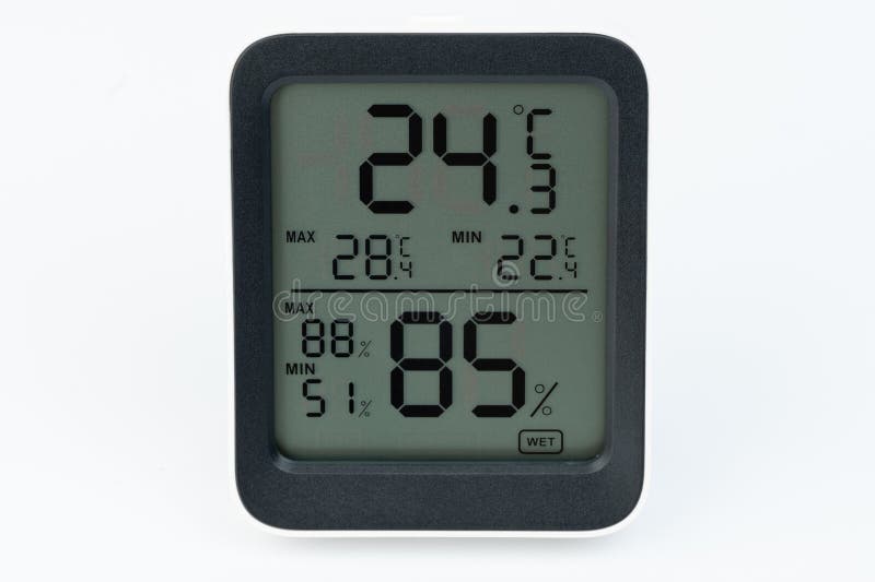 Temperature and Humidity Measure Device Stock Image - Image of ...