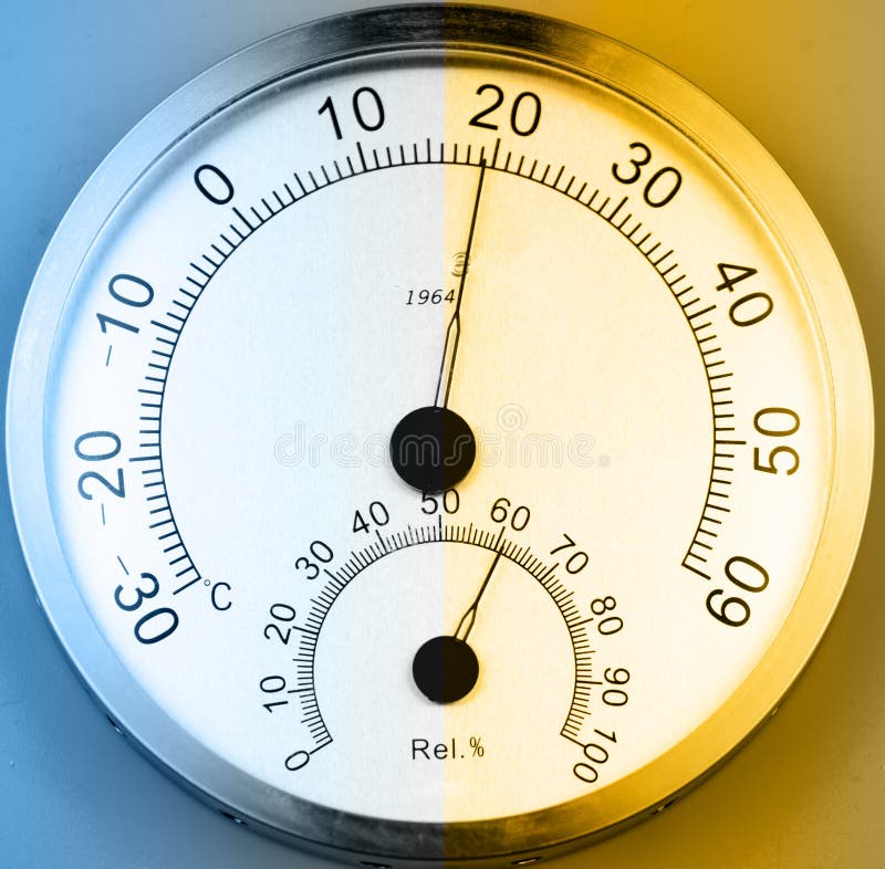 Temperature and Humidity Meter. Stock Photo - Image of instrument ...