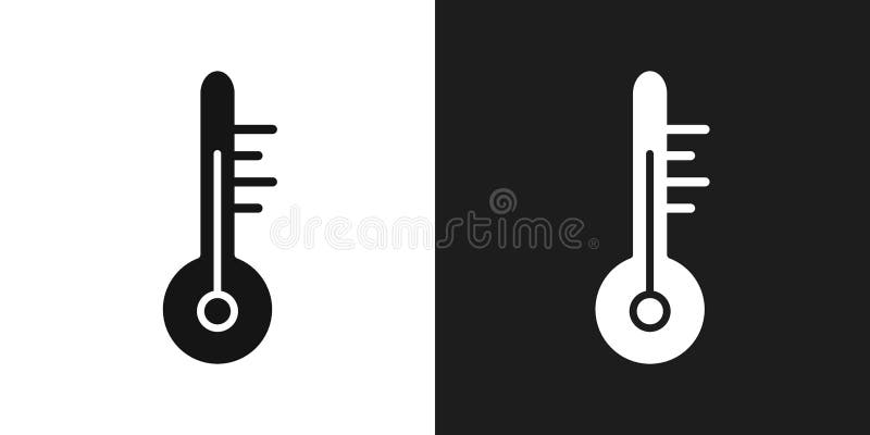 Temperature Icon Logo Set Vector Stock Vector - Illustration of ...
