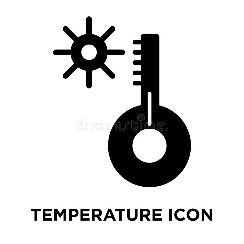 Temperature Icon Vector Isolated on White Background, Logo Concept of ...
