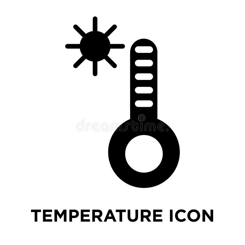 Temperature Icon Vector Isolated on White Background, Logo Concept of ...