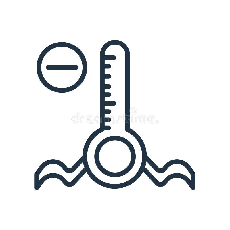 Temperature Icon Vector Sign and Symbol Isolated on White Background ...
