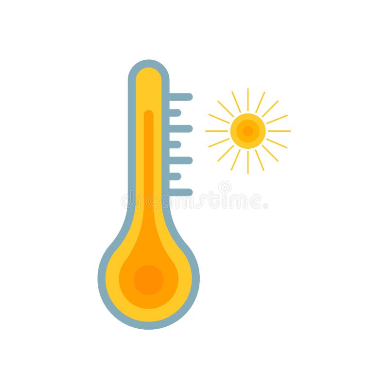 Temperature Icon Vector Sign and Symbol Isolated on White Background ...