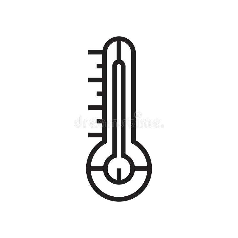 Temperature Icon Vector Sign And Symbol Isolated On White Background ...