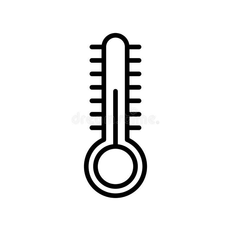 Temperature Icon Vector Sign and Symbol Isolated on White Background ...