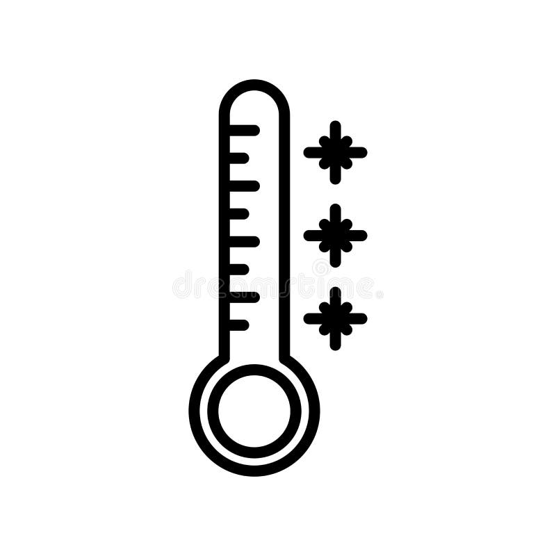 Temperature Icon Vector Sign and Symbol Isolated on White Background ...