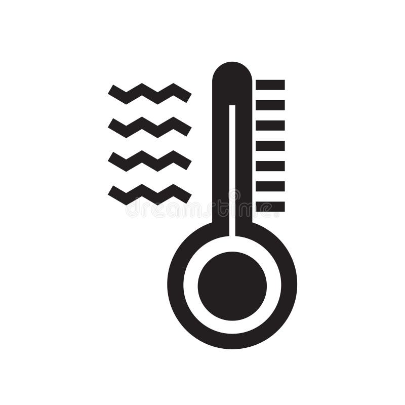 Temperature Icon Vector Sign And Symbol Isolated On White Background ...