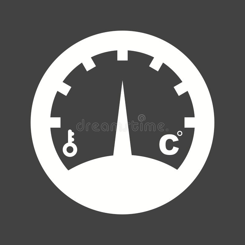 Temperature Indicator stock vector. Illustration of gauge - 99658924