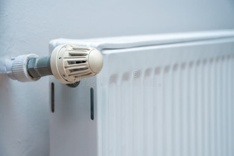 Temperature Knob of the Heating Radiator in the Hallway of the House ...