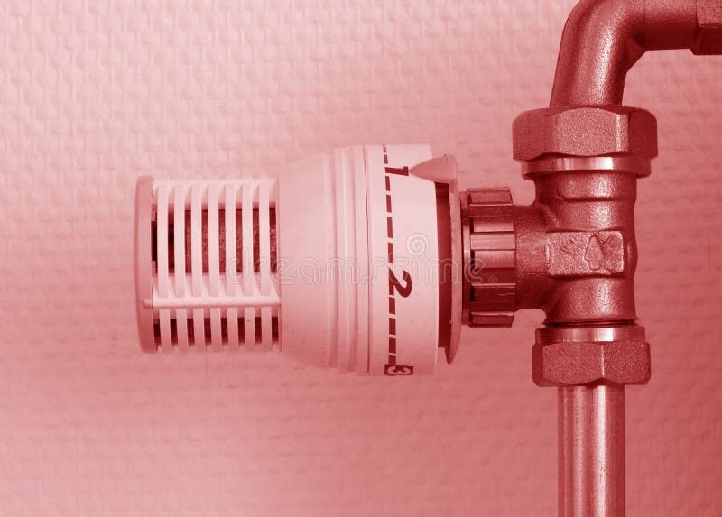 Temperature Knob of Heating Radiator, Used and Dusty Stock Photo ...