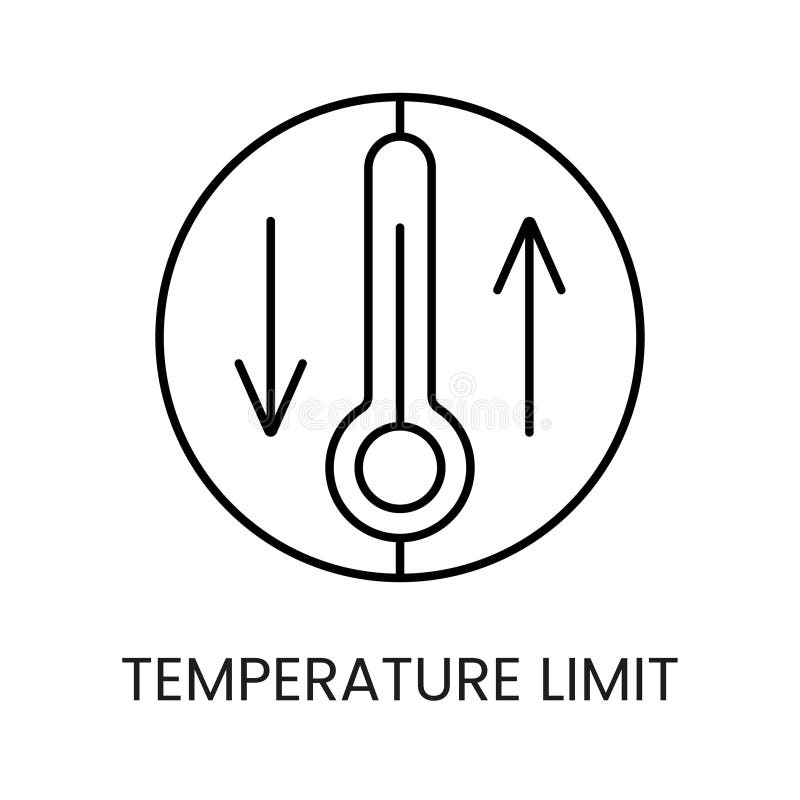 Temperature Limit 1 To 25 Degrees. Concept of Packaging and Regulations ...