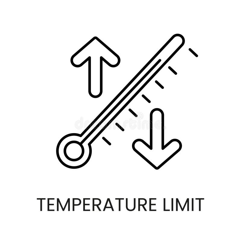 Temperature Limit 1 To 25 Degrees. Concept of Packaging and Regulations ...