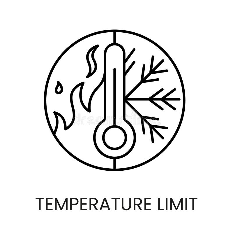 Temperature Limit 1 To 25 Degrees. Concept of Packaging and Regulations ...