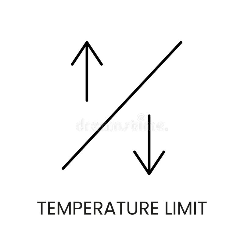 Temperature Limit 1 To 25 Degrees. Concept of Packaging and Regulations ...