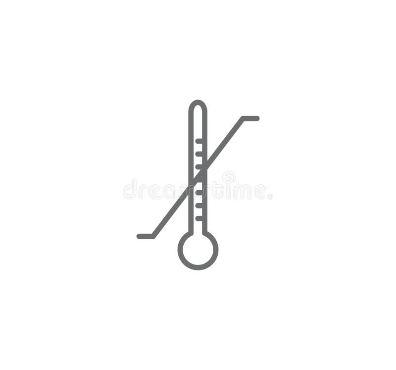 Temperature Limitation Line Icon Stock Vector - Illustration of cool ...