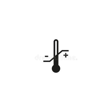 Temperature Limitation Symbol on White Background Stock Vector ...