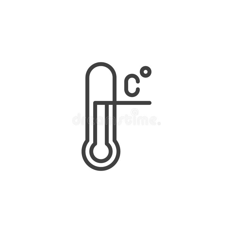 Temperature Limits Line Icon Stock Vector - Illustration of outline ...