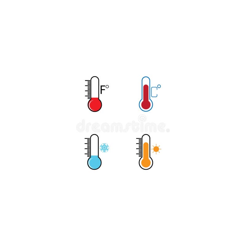 Temperature logo template stock vector. Illustration of chill - 179030203