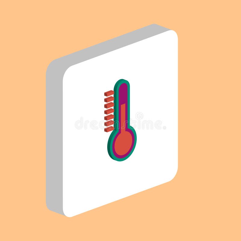 Temperature Meter Computer Symbol Stock Illustration - Illustration of ...