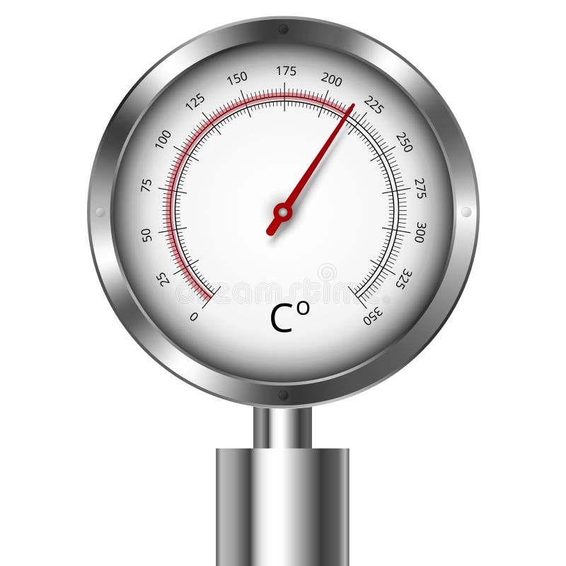 Temperature meter gauge stock vector. Illustration of compression ...