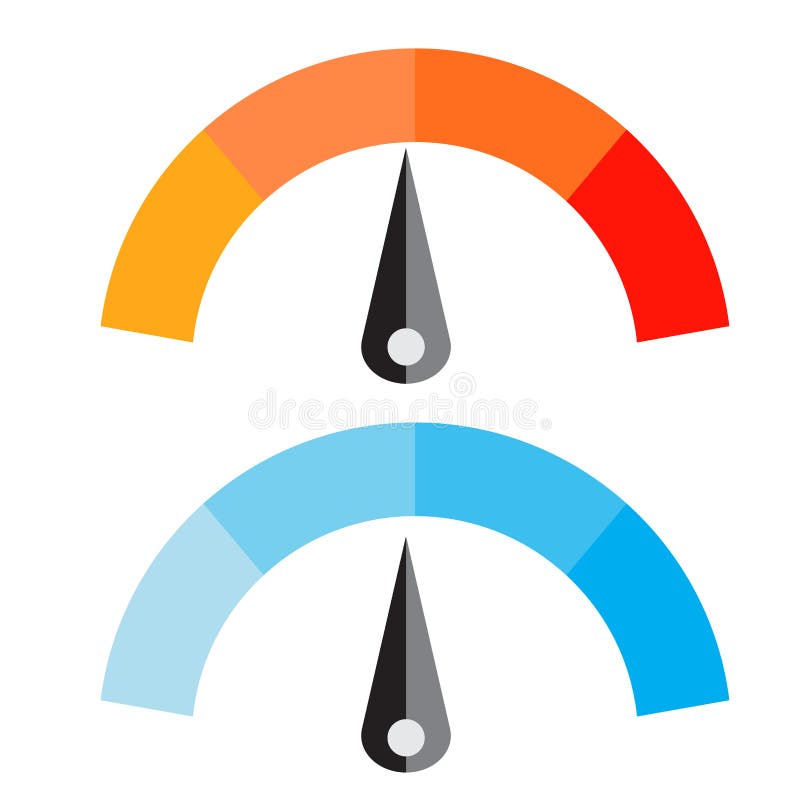 Temperature Meter Vector Illustration Stock Vector - Illustration of ...