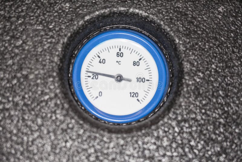 Temperature meter stock image. Image of chrome, meter - 50408765