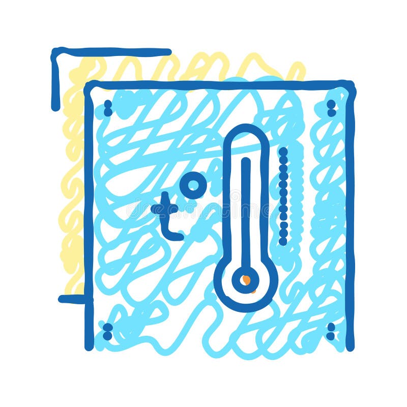 Temperature Preserving Layer Icon Doodle Illustration Stock ...