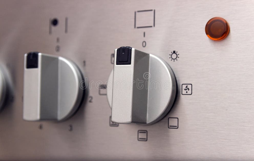 Temperature Regulators on the Stove. Stock Image - Image of control ...