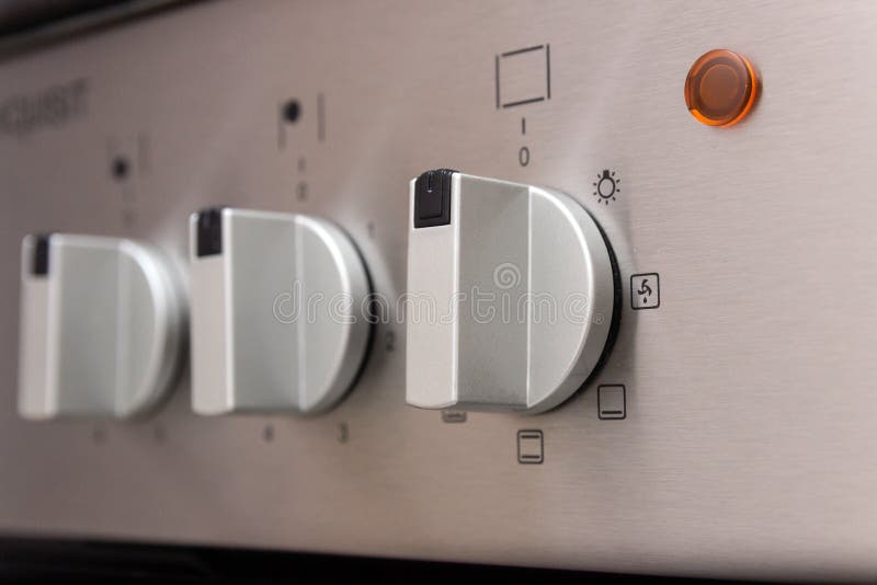 Temperature Regulators on the Stove Stock Image - Image of design ...