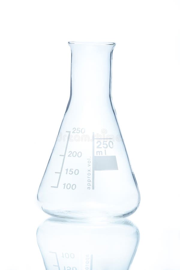 Temperature Resistant Conical Flask for Measurements 250 Ml Stock Photo ...