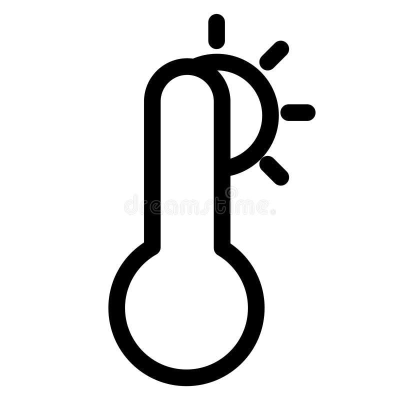 Temperature Scale Icon Symbol - Clean and Modern Temperature Prediction ...