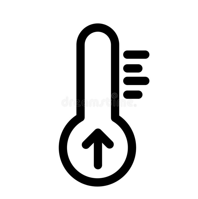 Temperature Scale Icon Symbol - Clean and Modern Temperature Prediction ...