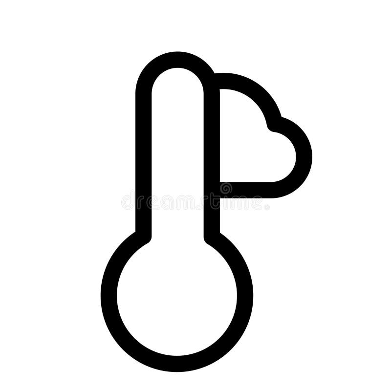 Temperature Scale Icon Symbol - Clean and Modern Temperature Prediction ...