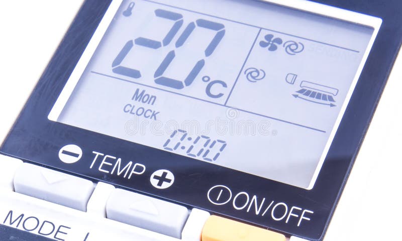 Temperature screen stock photo. Image of technology, blue - 41307804
