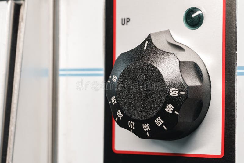 Temperature Sensor Indicator on Kitchen Equipment Close Up Stock Photo ...